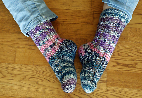 Ravelry: Lace Rib Socks pattern by Tanja Luescher