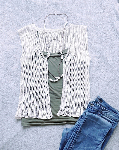 Ravelry: Lightweight Summer Vest pattern by Rose Obom