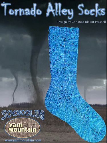 Ravelry: Tornado Alley Socks pattern by Christina Blount
