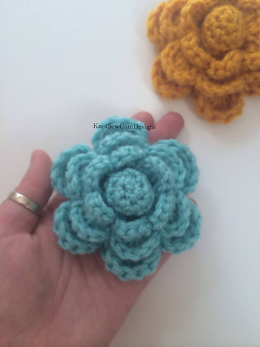 Ravelry: Three Layer Flower pattern by Knot Sew Cute Designs