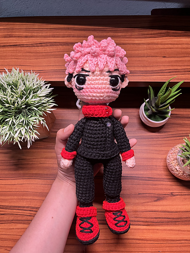 Ravelry: Itadori Yuji Amigurumi Doll pattern by Yanderlust Crochet