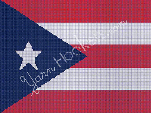Ravelry: Puerto Rican Flag Chart pattern by YARNHOOKERS.COM