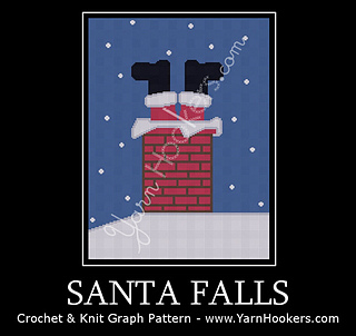 Ravelry: Santa Falls - Christmas Chart pattern by YARNHOOKERS.COM