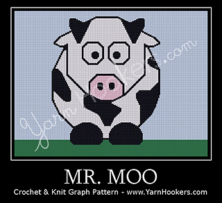Ravelry: Mr. Moo Chart pattern by YARNHOOKERS.COM