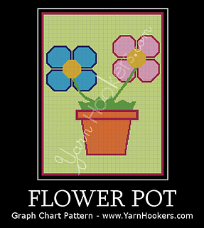 Ravelry: Flower Pot Chart pattern by YARNHOOKERS.COM