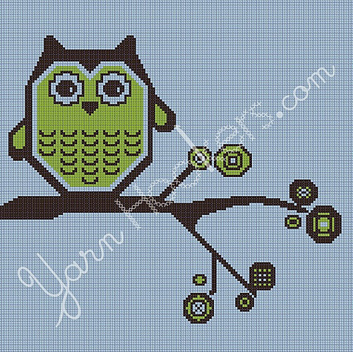 Ravelry: Groovy Owl Chart pattern by YARNHOOKERS.COM
