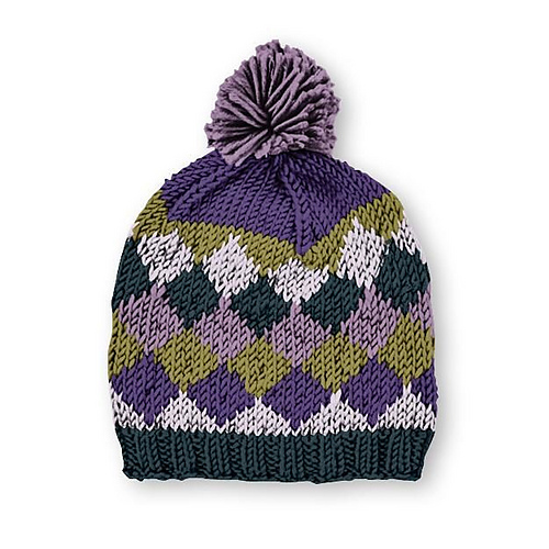 Ravelry: Harlequin Hat pattern by Yarnspirations Design Studio