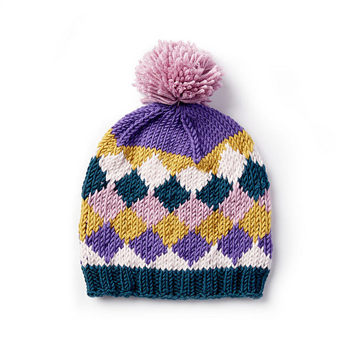 Ravelry: Harlequin Hat pattern by Yarnspirations Design Studio