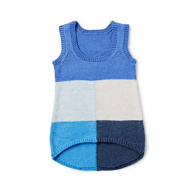 Ravelry: Color Block Tank Top pattern by Yarnspirations Design Studio