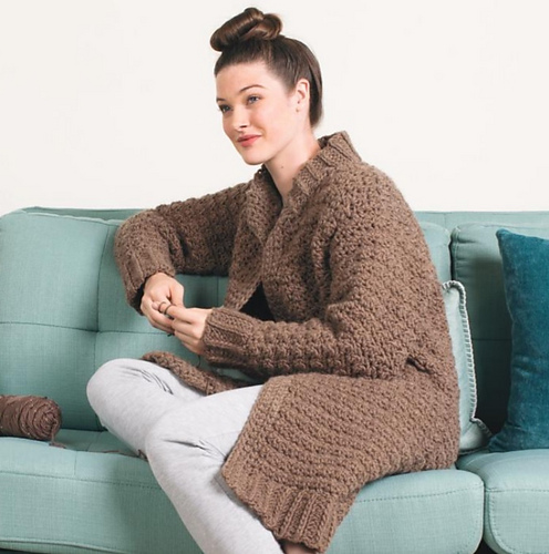 Ravelry: Slouchy Cardigan pattern by Yarnspirations Design Studio