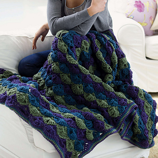 Ravelry: Forest Fans Afghan pattern by Yarnspirations Design Studio