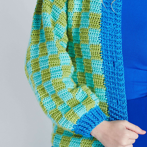 Ravelry: Checkered Cardigan pattern by Yarnspirations Design Studio