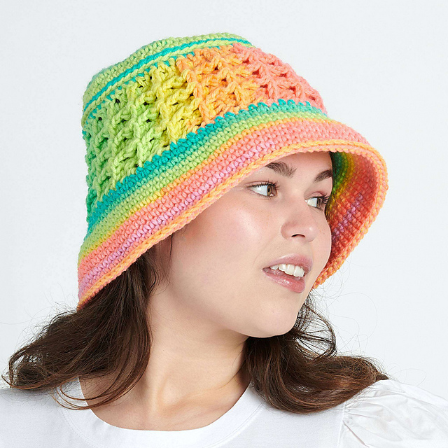 Ravelry: Bucket of Waffles Hat pattern by Yarnspirations Design Studio