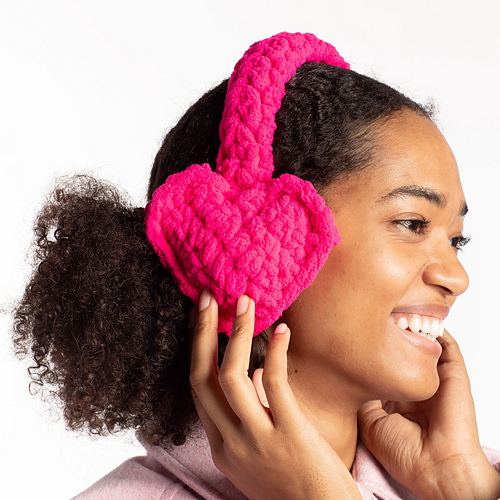 Ravelry: Winter Love Earmuffs pattern by Yarnspirations Design Studio