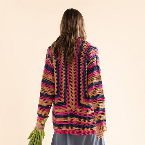 Ravelry: Bold Mesh Cardigan pattern by Yarnspirations Design Studio