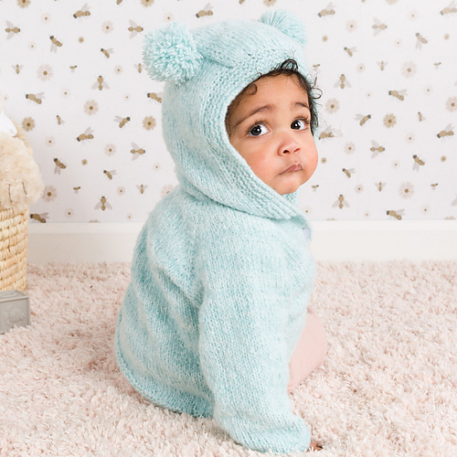 Ravelry: Top Down Jacket with Hood pattern by Yarnspirations Design Studio