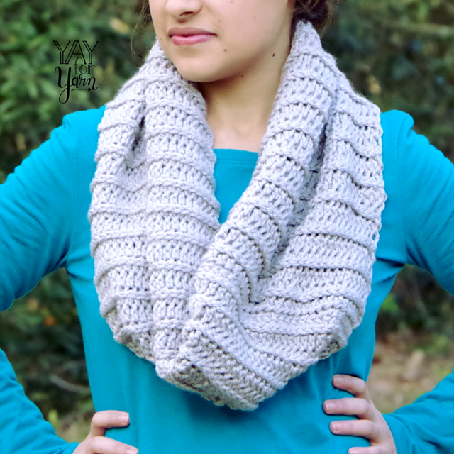 Ravelry: Knit-Look Crochet Cowl pattern by Yay For Yarn Patterns