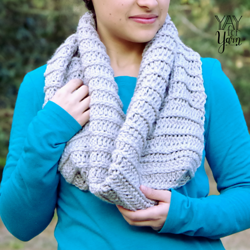Ravelry: Knit-Look Crochet Cowl pattern by Yay For Yarn Patterns