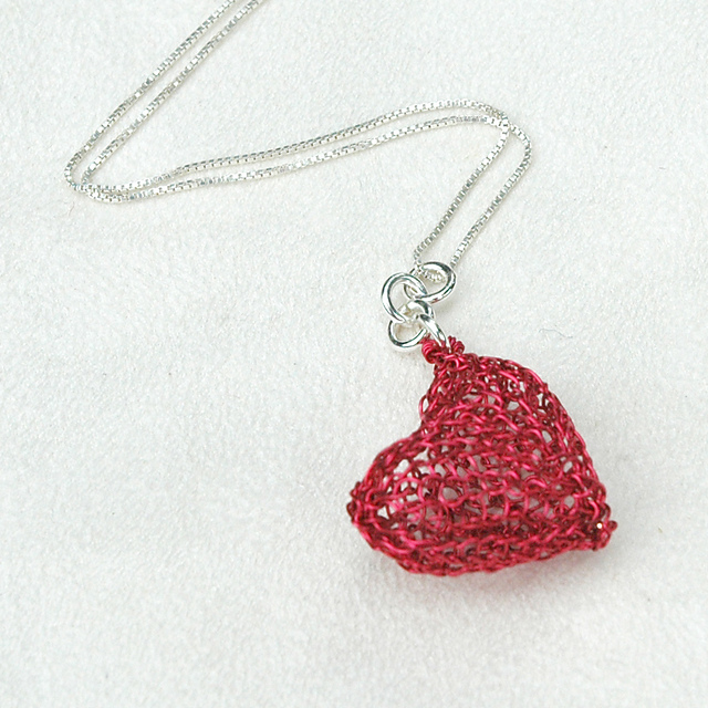 Ravelry: DIY Wire Crochet Heart Pendant , step by step instruction ...