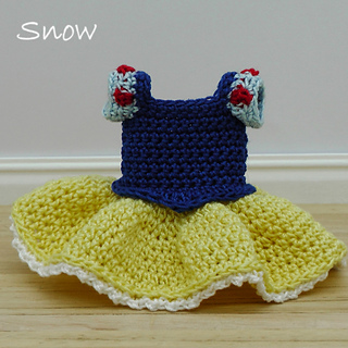 Ravelry: Imda 1.7 BJD Doll Princess Snow White Dress Set pattern by ...