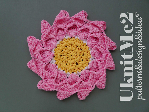 Ravelry: Lotus Flower pattern by U Knit Me 2
