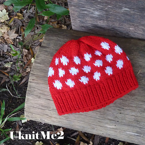 Ravelry: Hat Polka Dot Beanie 7 sizes pattern by U Knit Me 2