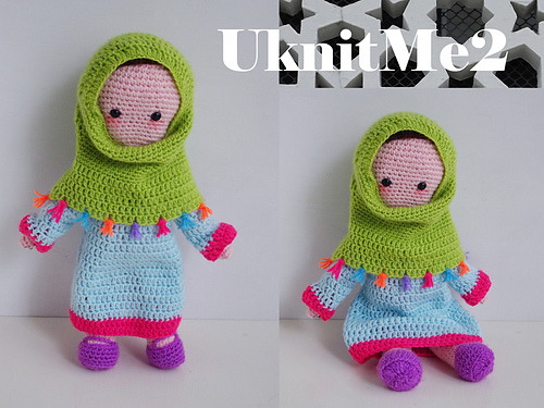 Ravelry: Muslim Doll with Islamic hijab Amigurumi pattern by U Knit Me 2
