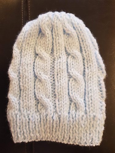 Ravelry: Cabled Baby Hat pattern by marianna mel