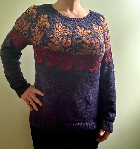 Ravelry: Fire Lily Sweater pattern by Zanete Knits