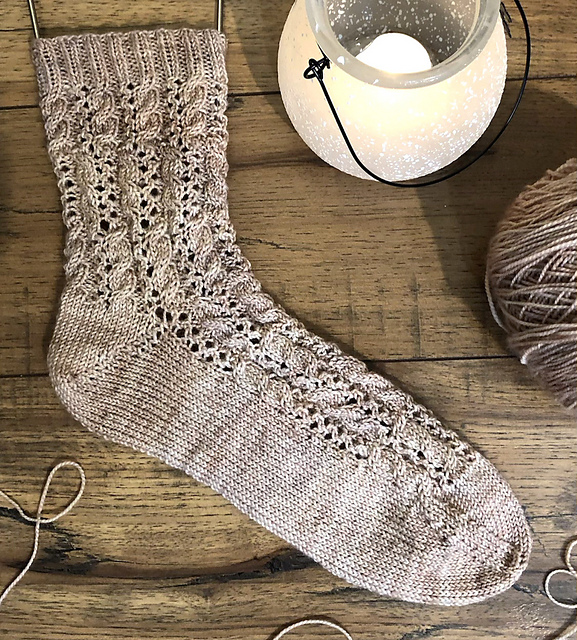 Ravelry: Patchwork Cables Socks pattern by Shaina Scott
