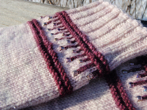 Ravelry: Simply Beaded Socks pattern by devonshire Knots