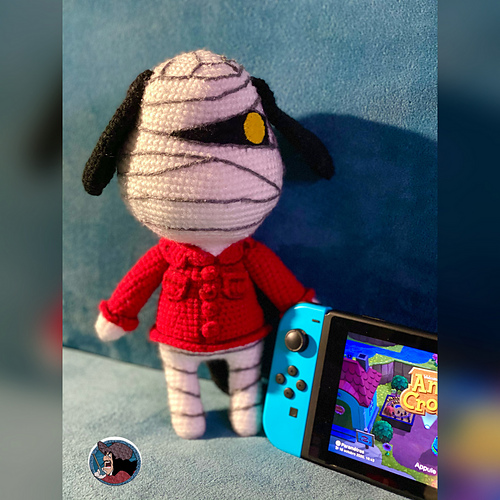 Ravelry: Amigurumi Mummy dog Lucky Animal Crossing pattern by Jeanna ...