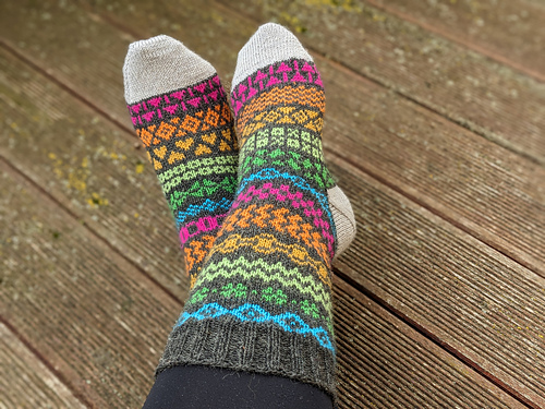 Ravelry: Fair Isle Sock MKALendar pattern by Susanna Winter