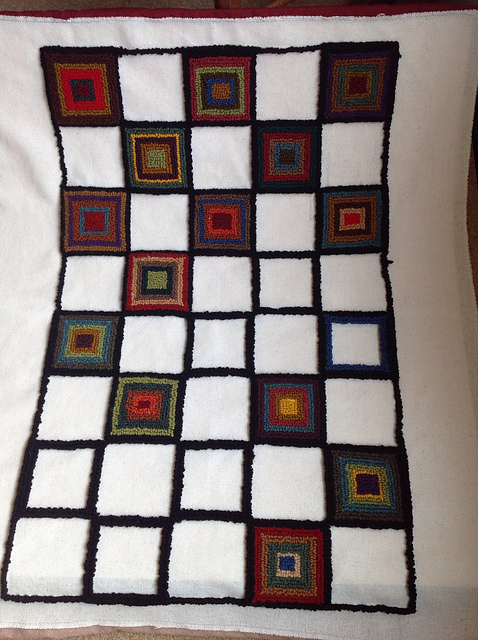 Ravelry: ZaldoGrace's Basketweave scrap rug