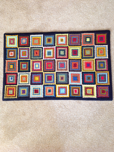 Ravelry: ZaldoGrace's Basketweave scrap rug