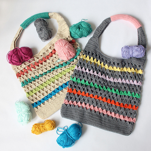 Ravelry: Bermuda Triangle Bag pattern by Zeens and Roger