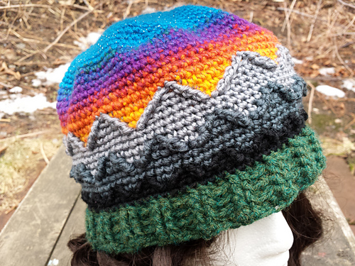 Ravelry: Mountain Sunset Hat pattern by Stacy Pamela