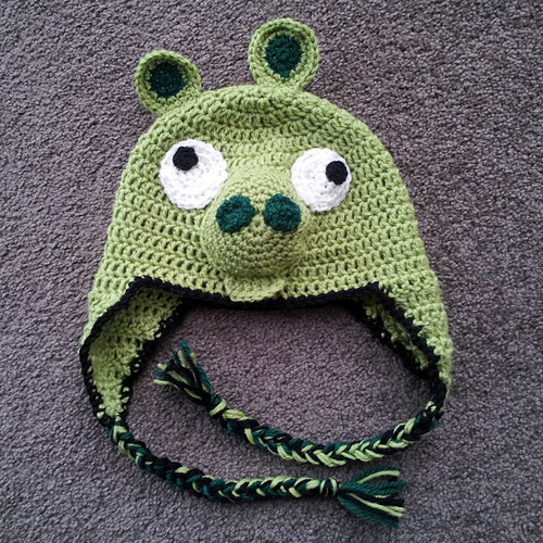 Ravelry: Angry Bird Pig Hat pattern by Helen Moore