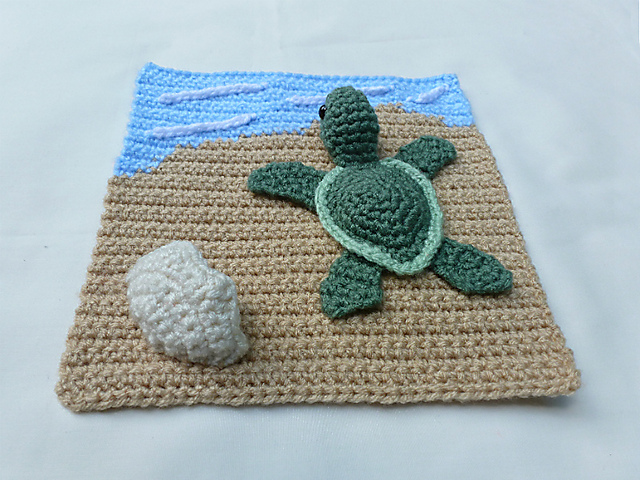 Ravelry: abjCrochet's Baby Sea Turtle Square