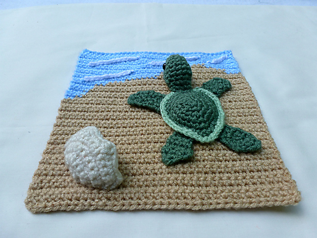 Ravelry: abjCrochet's Baby Sea Turtle Square