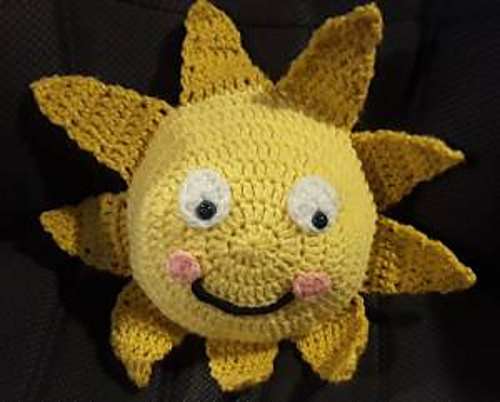 Ravelry: Mister Sunshine Pillow pattern by Heidi Filbert
