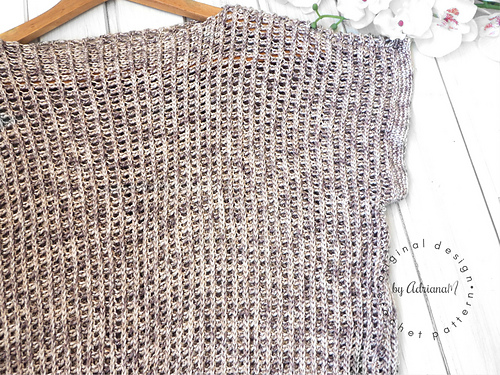 Ravelry: Knit-look BREEZY TOP pattern by Adriana M.