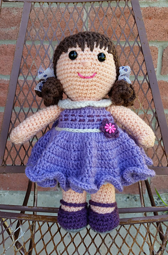 Ravelry: Marci Doll and First Ruffly Dress pattern by Sandy Nordwall Eggers