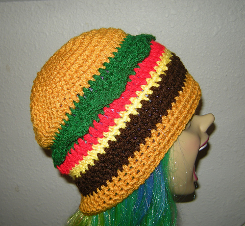Ravelry: The Cheeseburger Hat pattern by Devin Lynch