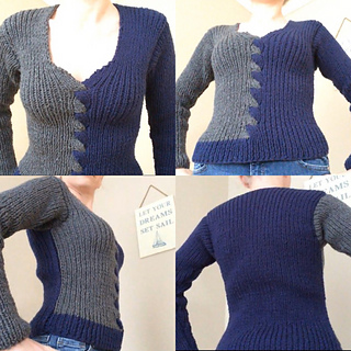 Ravelry: Sawtooth Jumper pattern by Afsana Boate