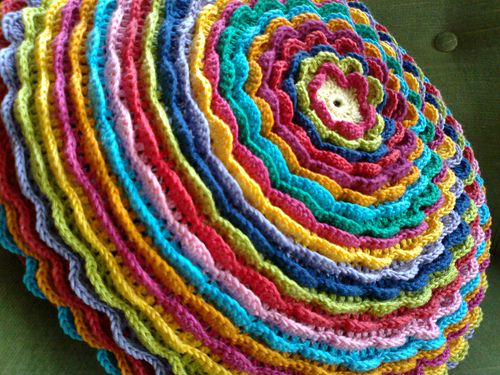 Ravelry: Blooming Flower Cushion pattern by Lucy of Attic24