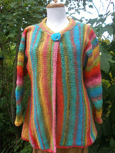 Ravelry: Simple Sideways A-line Jacket pattern by Kelly Mac