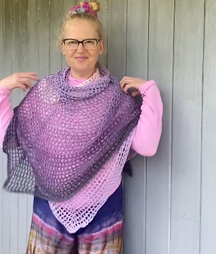 Ravelry: Simple Mesh Poncho pattern by Kris Stone
