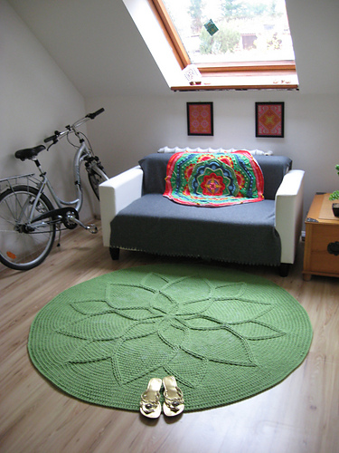 Ravelry: Front Post Flower Carpet pattern by Magic Carpet Studio