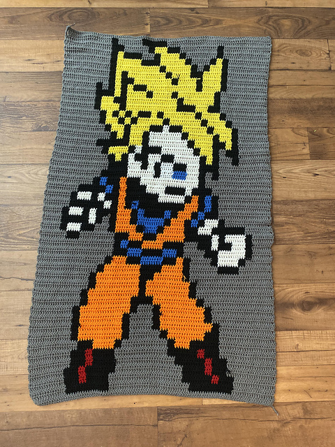 Ravelry: Super Saiyan Goku Blanket pattern by Alexis Hawley